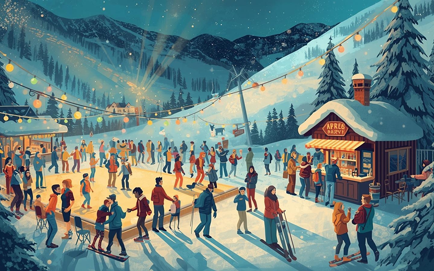 Soirée after ski en bas des pistes à Bellefontaine | Montagnes du Jura