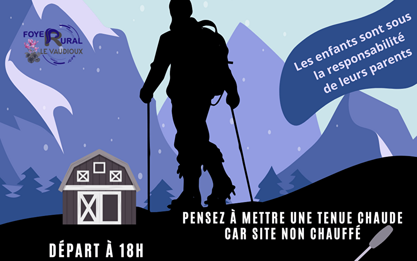 Randonnée nocturne et fondue à la ferme | Montagnes du Jura