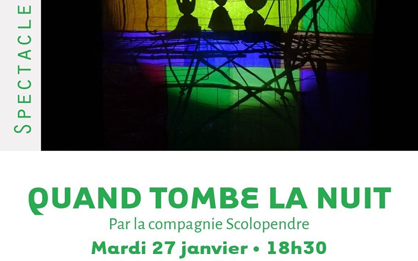 Spectacle : Quand tombe la nuit | Montagnes du Jura